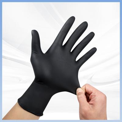 China Disposable Black PVC Gloves Food Grade Non Toxic 100pcs Box S M L XL for sale