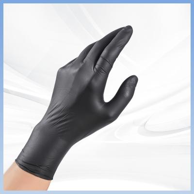 China Disposable PVC Gloves Black Lightweight Breathable 100pcs Box S M L XL for sale