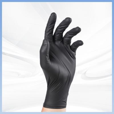 China Black Disposable PVC Gloves Lightweight Breathable 100pcs/ Box for sale