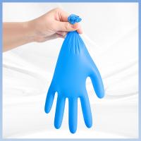 China Blue Polyvinyl Chloride Household Cleaning Gloves Waterproof Single Use for sale