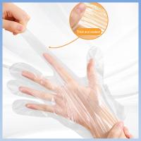 China ASTM Disposable PE Gloves Food Handling Waterproof Oil Proof 100pcs Box S M L XL for sale