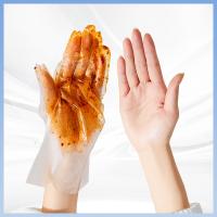 China Disposable TPE Gloves Food Safe Clear Plastic Gloves 100pcs Box S M L XL for sale
