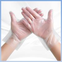 China Disposable TPE Gloves Lightweight Transparent Food Handling Anti Leakage 100pcs Box for sale