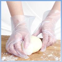 China Disposable TPE Gloves Powder Free Transparent 100pcs per Box Durable Elastic for sale