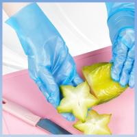 China Blue Disposable TPE Gloves Latex Free Hypoallergenic 100pcs Box S M L XL for sale