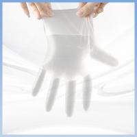 China CE Transparent CPE Disposable Gloves 0.025mm-0.08mm Food Grade Hand Protection for sale
