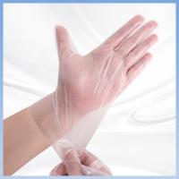 China CE Transparent CPE Disposable Gloves 0.025mm-0.08mm Food Grade Hand Protection for sale