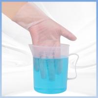 China Transparent Disposable CPE Gloves Antistatic Waterproof 100pcs per Box S M L XL for sale