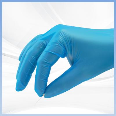 China Blue Disposable CPE Gloves 100pcs Box Safe Hygienic Hairdressing Cleaning Gloves S M L XL for sale