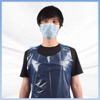 China Disposable PE Apron 71x116cm Blue CE FDA Medical Lab Protective Apron for sale