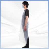 China Transparent Lightweight Disposable Apron Plastic For Laboratory Hospital for sale