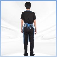 China Disposable CPE Apron 71x116cm Waterproof Blue for Household Cleaning and Food Processing for sale