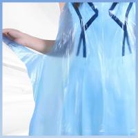 China Industrial CPE Blue Disposable Aprons For Adults Pollution Proof for sale