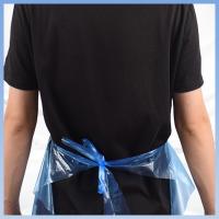 China Industrial CPE Blue Disposable Aprons For Adults Pollution Proof for sale