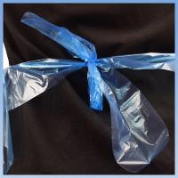 China Disposable CPE Apron Waterproof Oilproof 71x116cm Blue for Medical Food Industrial Use for sale