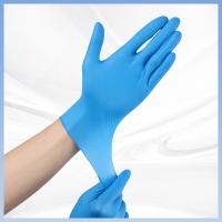 China Wholesale Disposable Nitrile Gloves 4 Mil Blue 9 Inch Powder Free for Hand Protection for sale