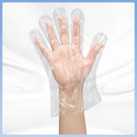 China Disposable PE Gloves Transparent Food Handling Chemical Resistance 0.01-0.025mm S M L XL for sale