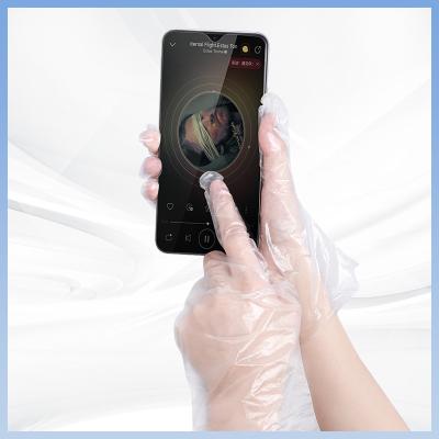 China Transparent PE Disposable Gloves 0.01-0.025mm Food Service Polyethylene Gloves for sale