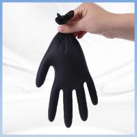China Disposable PVC Gloves Black Anti Puncture Powder Free Latex Free 100pcs Box for sale