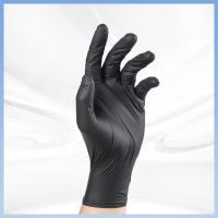 China Antistatic Disposable PVC Gloves Black 240mm 280mm for Hairdressing and Industrial Use for sale