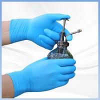 China Disposable PVC Gloves Size M Blue 100pcs Box Powder Free Latex Free Durable for sale