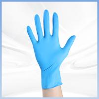 China Disposable PVC Gloves Size M Blue 100pcs Box Powder Free Latex Free Durable for sale