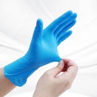 China Disposable PVC Gloves Size M Blue 100pcs Box Powder Free Latex Free Durable for sale