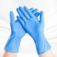 China FDA Compliant Disposable PVC Gloves Blue 100pcs Box S M L XL for sale