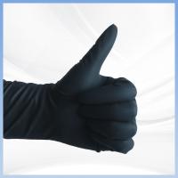 China Custom Black Powder-Free Latex Gloves Disposable 4 Mil Food Grade S-XL for sale