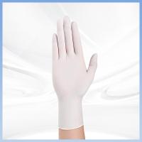 China Disposable Latex Gloves 4 Mil White Powder Free for Clean Handling S M L XL for sale