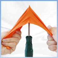 China Orange Diamond Textured Nitrile Gloves Powder-Free Disposable 6 Mil Thick Protective Work Gloves S-XXL for sale