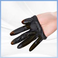 China Black Disposable Nitrile Gloves 6 Mil Heavy Duty Diamond Texture Latex Free Powder Free for sale