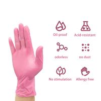 China 4 Mil Disposable Nitrile Gloves Blue 9 Inch FDA Approved Chemical Resistant Box of 100 for sale