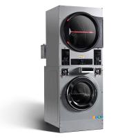 China 16KG Stack Washer and Dryer Laundromat Industrial Laundry Washing Machines Commercial Washer Dryer for Hotel Hospital University for sale