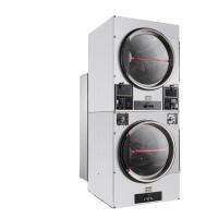 China 16kg Commercial Laundry Double Stack Coin-operated Stacked Dryer and Dryer Machine for Laundromat for sale