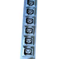China 250V 16A 1U Basic Type Black Single Phase PDU for Cabinet Data Center AC Input Output for sale