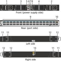 China Hua Wei 25ge Access Switch with Flexible Cards 32 Port 100ge Qsfp28 Optical 2*Fan Box for sale