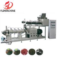 China Floating Catfish Feed Pellet Making Extruder Machine Corn Snack Double Screw Pellet Extruder Plant Price for sale