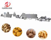 China Industrial Quality Rings Balls Corn Puffing Food Production Manufacturing Line Twin Screw Snacks Chips Extruder Machine Plant Direct Puff Snack Making Machinery for sale