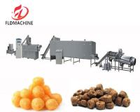 China Corn Puff Core Filled Filling Stick Snack Food Cheese Ball Breakfast Cereal Flake Bread Crumb Making Processing Equipment Extruder Machine for sale