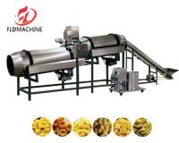 China Corn Puff Core Filled Filling Stick Snack Food Cheese Ball Breakfast Cereal Flake Bread Crumb Making Processing Equipment Extruder Machine for sale