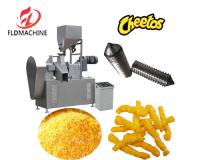 China Corn Chips Production Line Nik Nak Corn Curls Manufacturing Plant Fried Baked Kurkure Cheetos Snack Food Making Machine for sale
