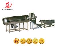 China Corn Chips Production Line Nik Nak Corn Curls Manufacturing Plant Fried Baked Kurkure Cheetos Snack Food Making Machine for sale