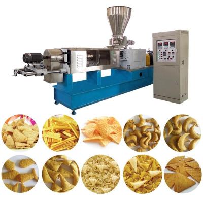 China Corn Snack Food Frying Bugles Chips Making Extrusion Machine Processing Line for sale
