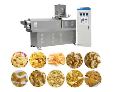 China Full Automatic Frying Snacks Chips Food Extruder Machine Stainless Steel Chips Processing Line for sale