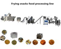China Full Automatic Frying Snacks Chips Food Extruder Machine Stainless Steel Chips Processing Line for sale