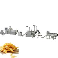 China Extruded Wheat Flour Bugles Chips Frying Snacks Food Machine Processing Line for sale
