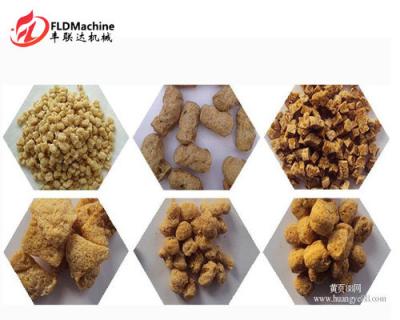 China Tvp Vegetable Meat Textured Soya Nugget Chunks Protein Making Machine for sale