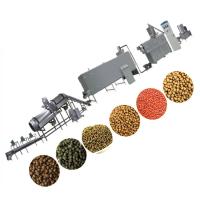 China China Factory Animal Pet Dog Cat Floating Fish Feed Pellet Production Machine Snacks Food Processing Making Extrusion Line for sale