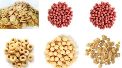 China High Capacity Corn Flakes Food Processing Line Breakfast Cereal Make Line Breakfast Corn Flakes Extruder Machine for sale